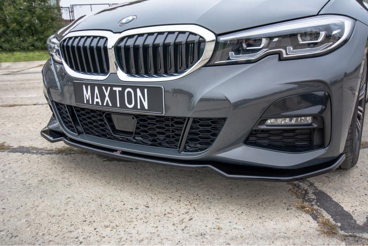 Maxton Design Frontlippe V.2 für BMW 3er G20 M Paket Hochglanz schwarz