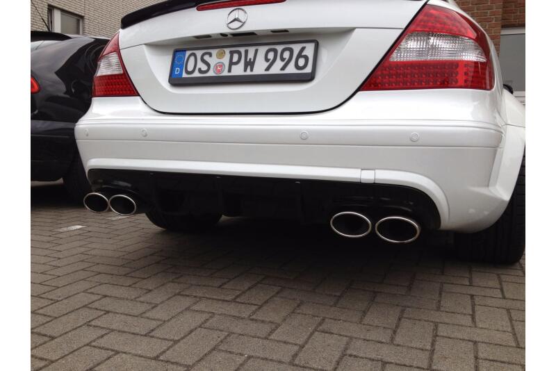 Sportauspuff Endschalldämpfer für Mercedes C-Klasse W204 200