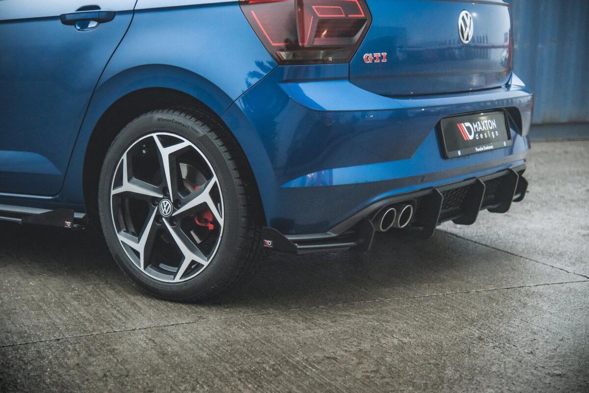 Maxton Design Street Pro Heckdiffusor für VW Polo 6 GTI matt schwarz m