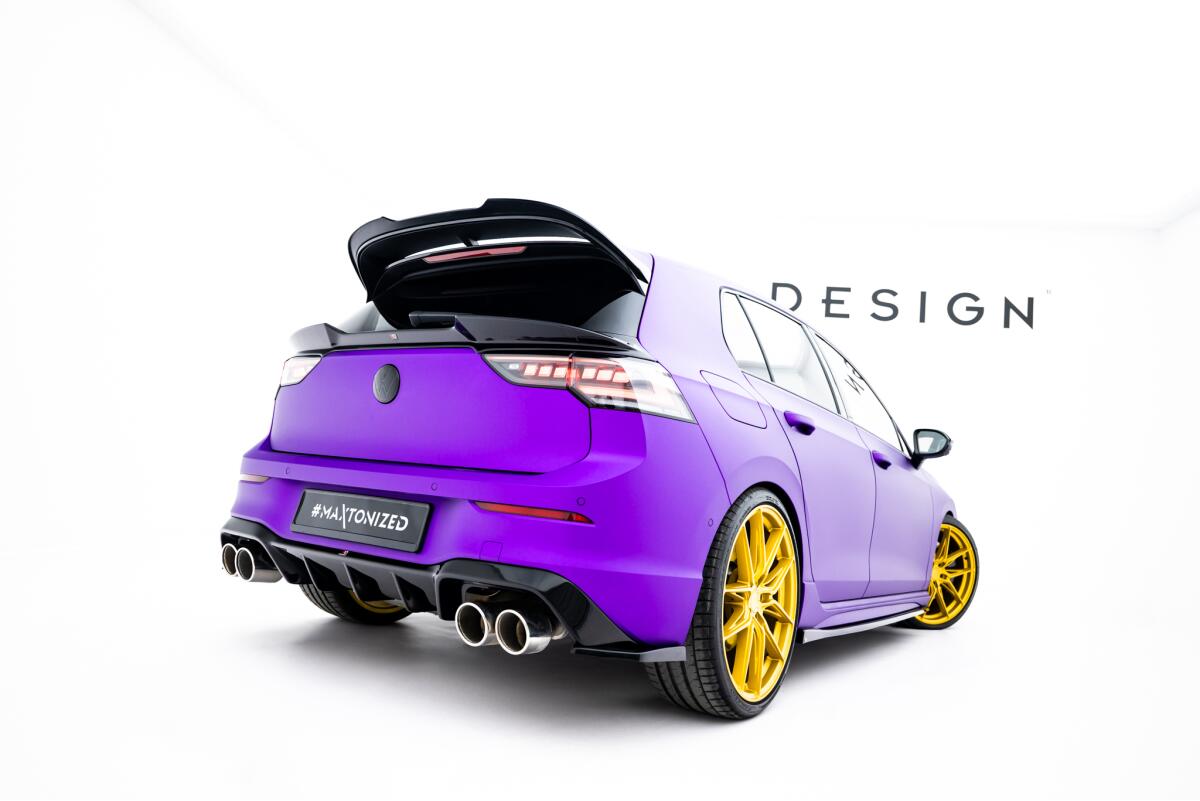 Maxton Design Heckdiffusor V.1 für VW Golf 8 R Hochglanz schwarz
