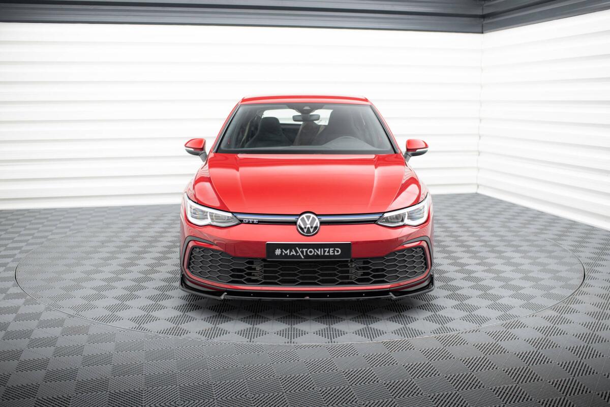 Maxton Design Frontlippe V.3 mit Flaps für VW Golf 8 GTI / GTD / R-Lin