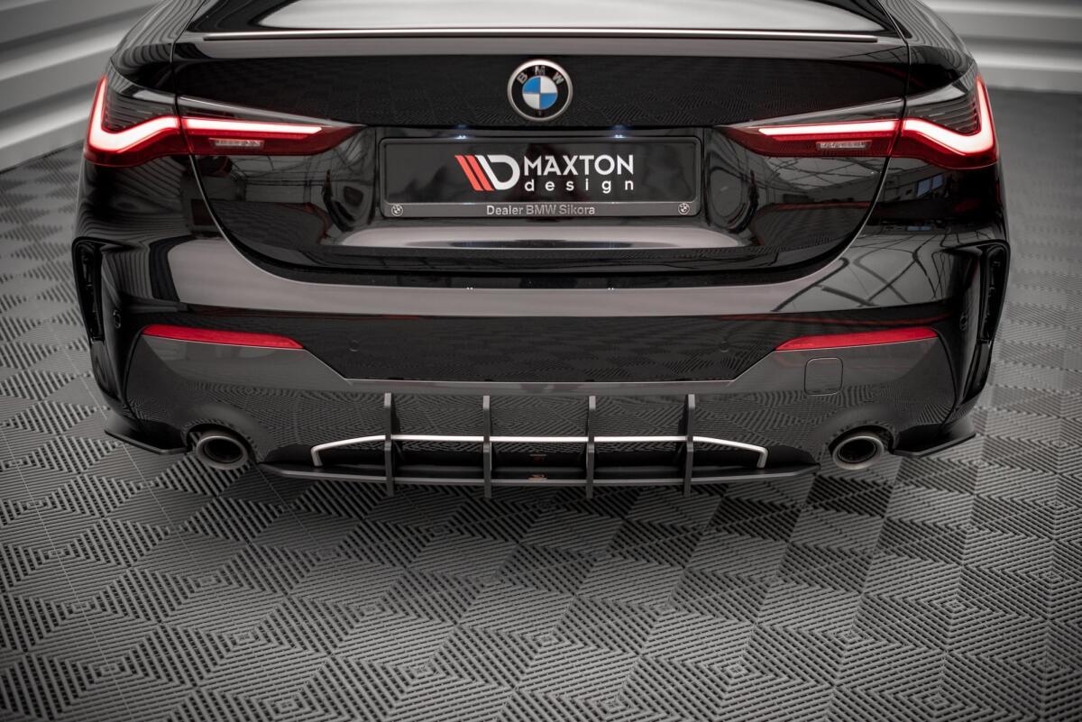 Maxton Design Street Pro Heckdiffusor für BMW 4er M-Paket G22 Schwarz