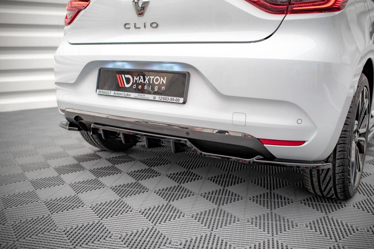 Maxton Design Heckdiffusor DTM Look für Renault Clio Mk5 Hochglanz sch