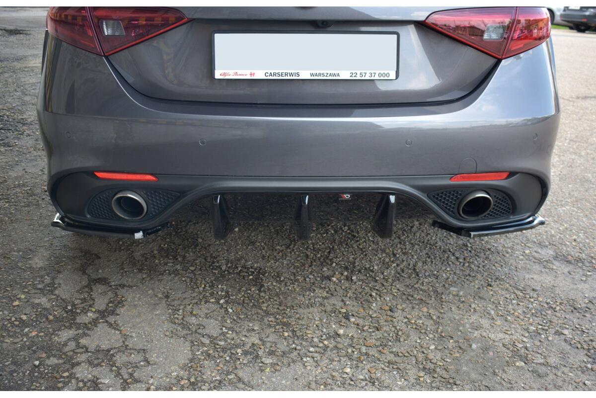 Maxton Design Heckdiffusor für Alfa Romeo Giulia Veloce Hochglanz schw