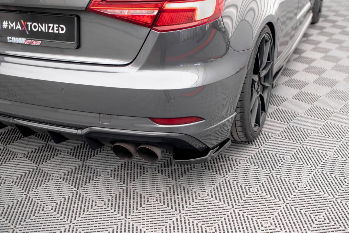 Maxton Design Diffusor Flaps für Audi S3 Sportback 8V Faceli, 89,00
