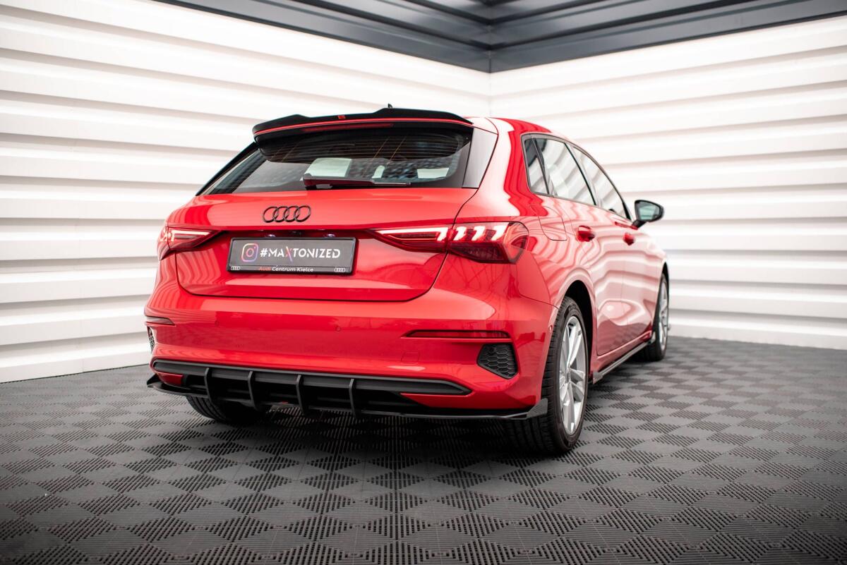 Maxton Design Street Pro Heckdiffusor für Audi A3 Sportback 8Y schwarz