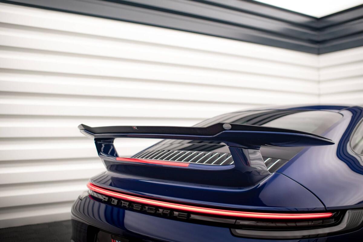 Maxton Design Heckspoiler Lippe für Porsche 911 Carrera Aero 992 Hochg