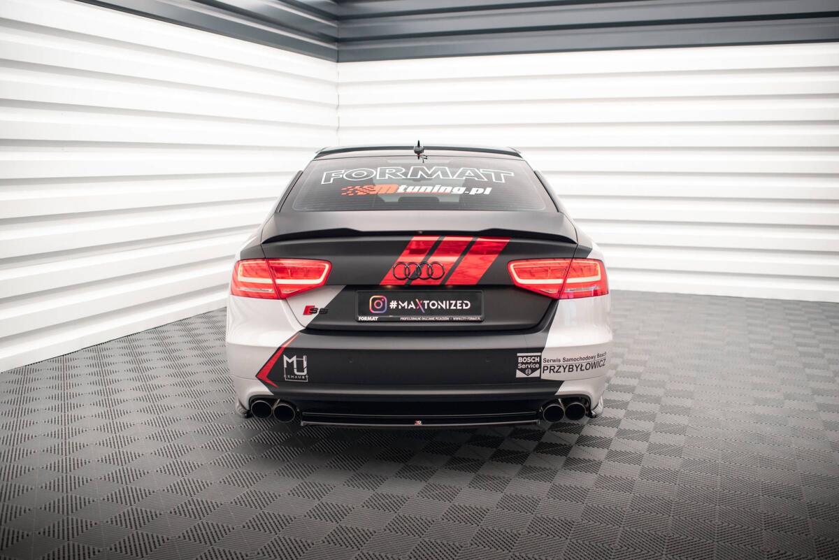 Maxton Design Heckdiffusor für Audi S8 D4 Hochglanz schwarz
