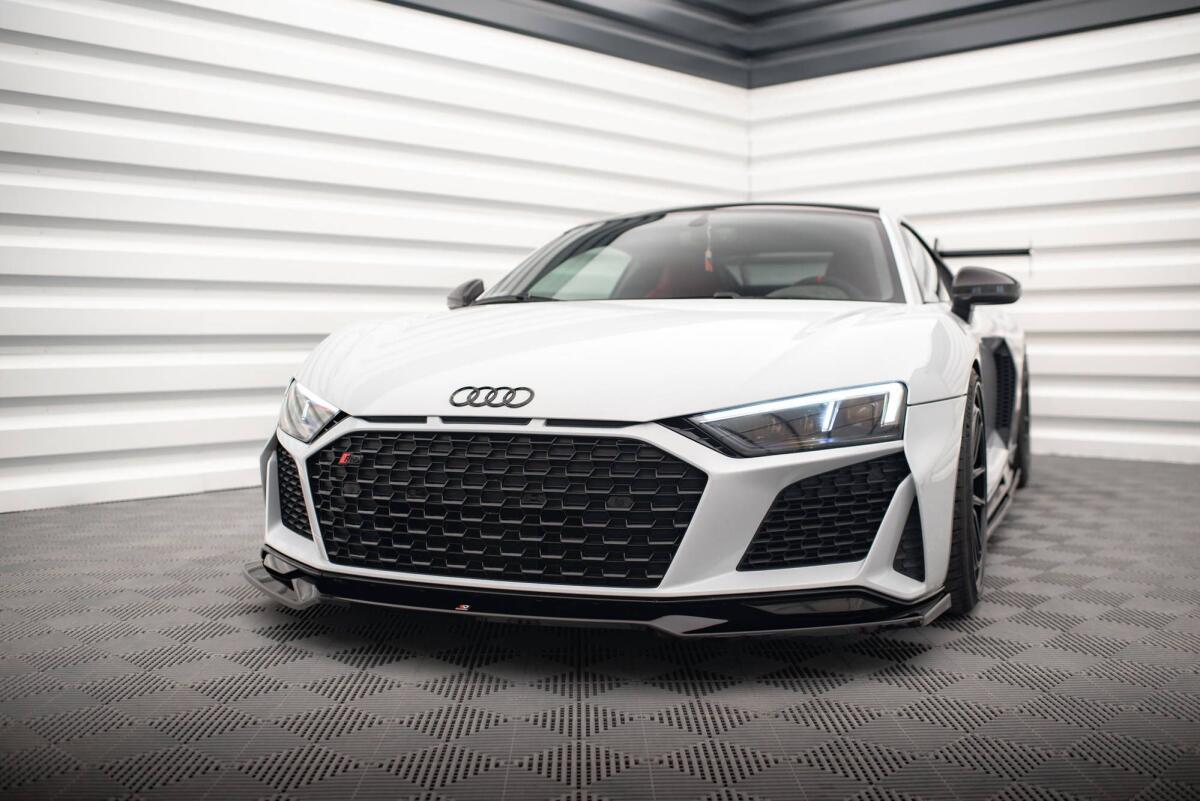 Maxton Design Frontlippe V.3 für Audi R8 Mk2 Facelift Hochglanz schwar