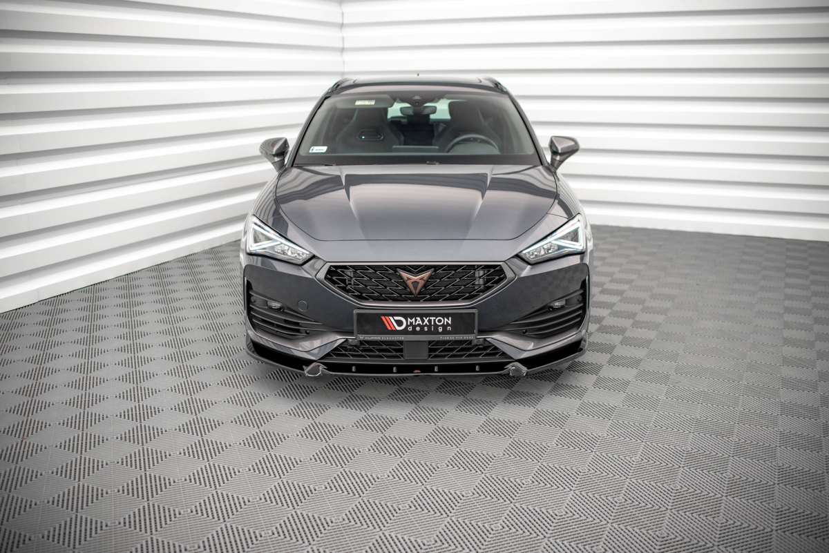 Maxton Design Frontlippe für Cupra Leon Hochglanz schwarz, 199,00