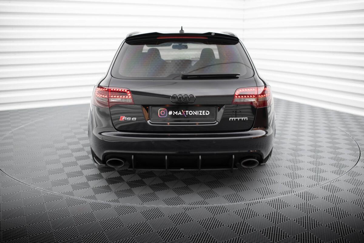 Maxton Design Street Pro Diffusor Flaps für Audi RS6 Avant C6 schwarz