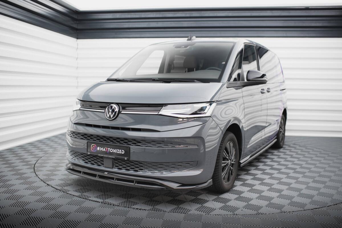 Maxton Design Frontlippe für Volkswagen Multivan T7 Hochglanz schwarz