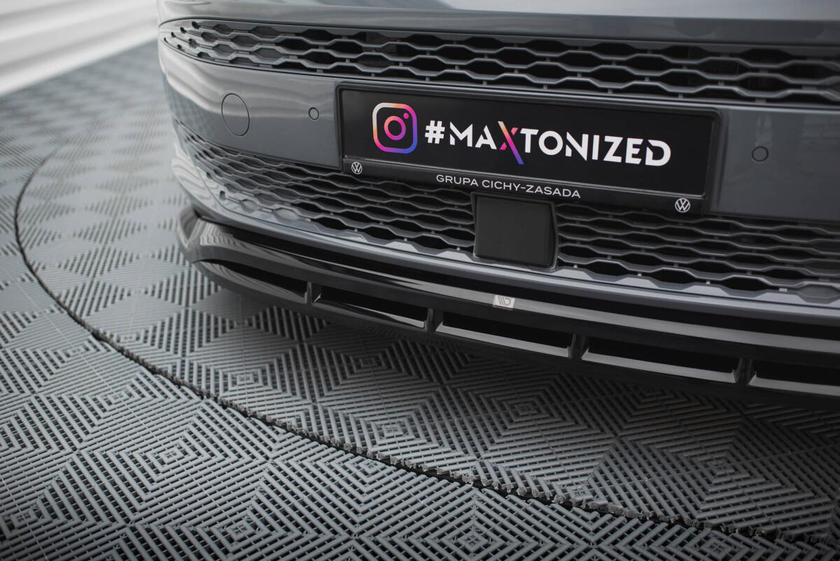 Maxton Design Frontlippe für Volkswagen Multivan T7 Hochglanz schwarz