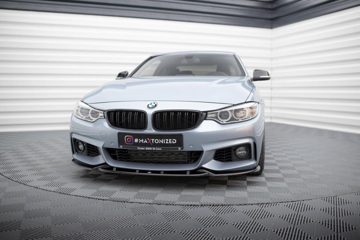 Maxton Design Frontlippe V.3 für BMW 4er F32 F33 F36 M-Paket Hochglanz