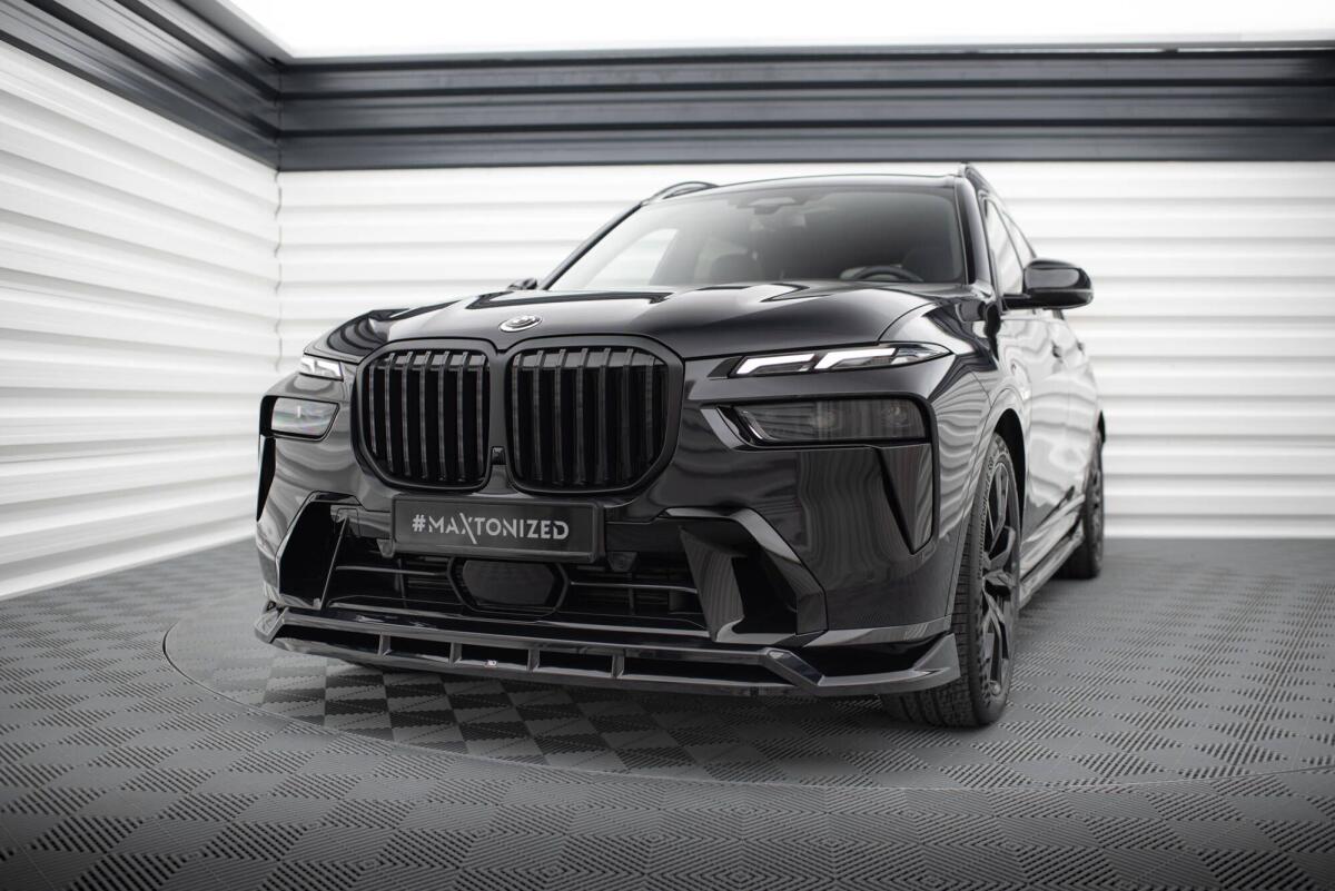 Maxton Design Frontlippe für BMW X7 M-Paket G07 Facelift Hochglanz sch