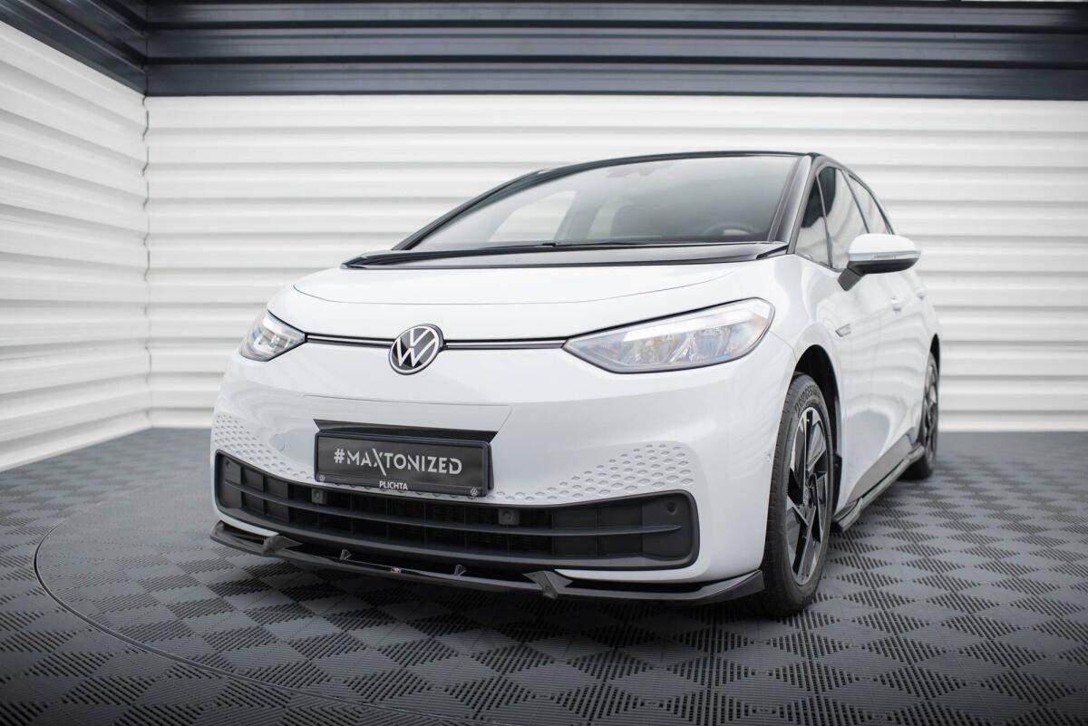 Maxton Design Frontlippe V.2 für Volkswagen ID.3 Mk1 Hochglanz schwarz
