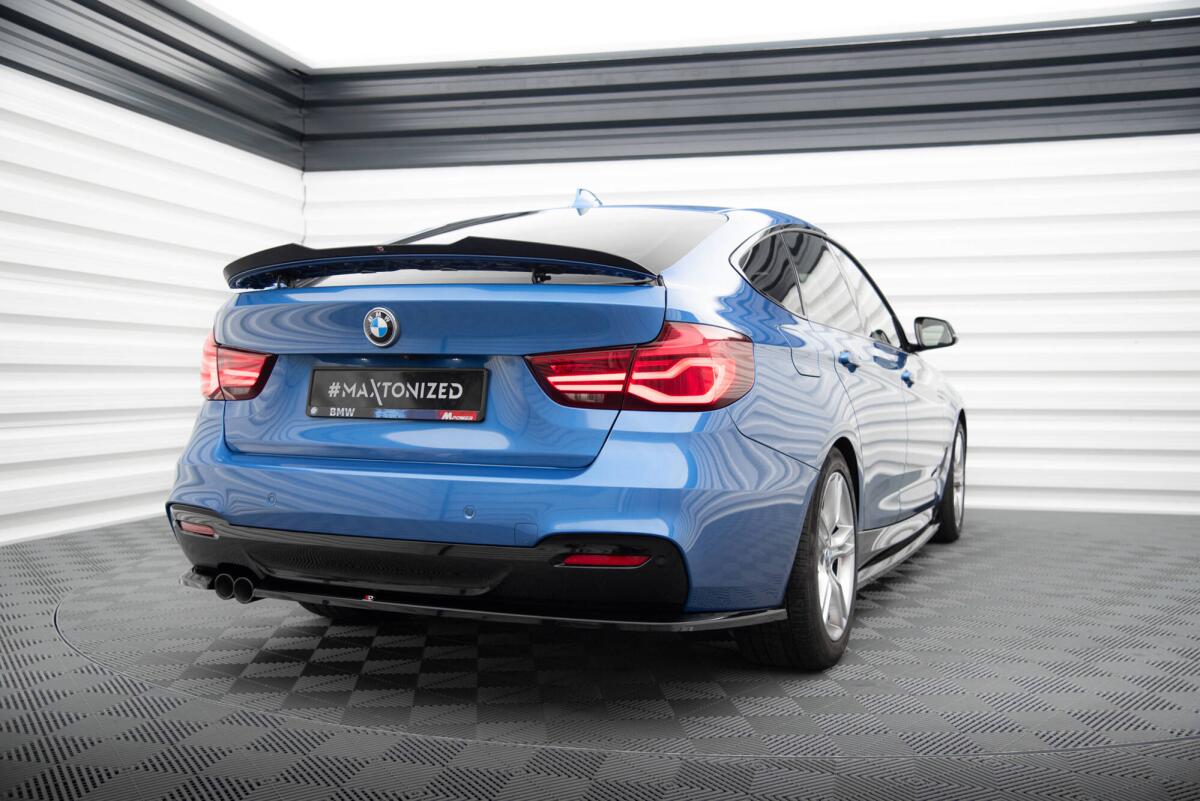 Maxton Design Diffusor Flaps für BMW 3er GT M-Paket F34 Hochglanz schw