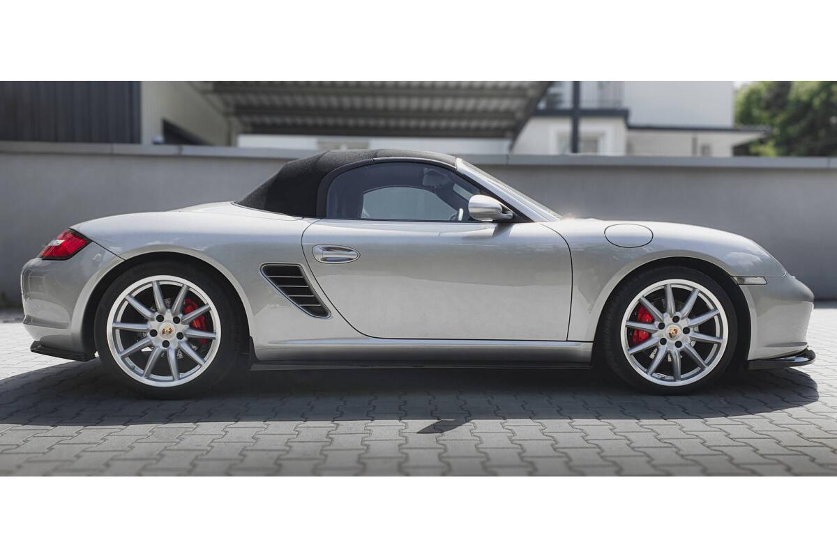 Maxton Design Seitenschweller für Porsche Boxster 987 Hochglanz schwar
