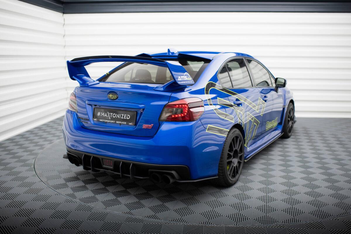 Maxton Design Street Pro Diffusor Flaps für Subaru WRX STI Mk1 Schwarz