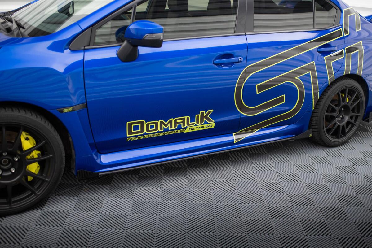 Maxton Design Street Pro Seitenschweller für Subaru WRX STI Mk1 Schwar