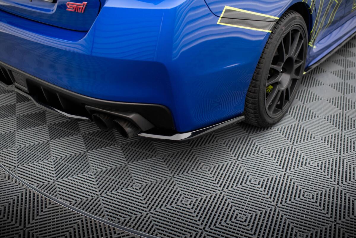 Maxton Design Diffusor Flaps V.2 für Subaru WRX STI Mk1 Hochglanz schw