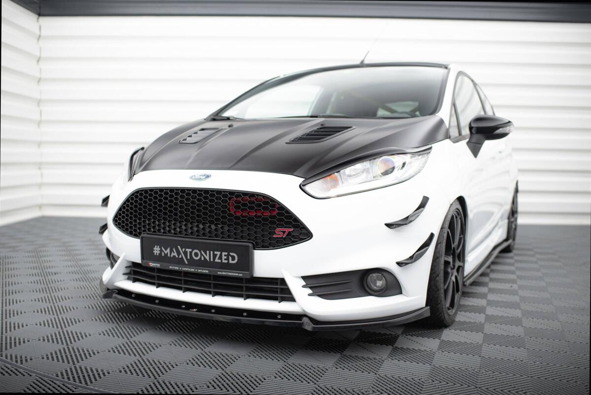 Maxton Design Frontlippe V.4 für Ford Fiesta ST Mk7 Facelift Hochglanz