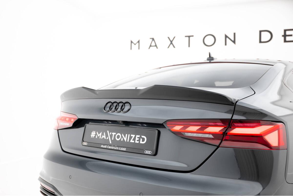 Maxton Design Heckspoiler 3D für Audi A5 Sportback F5 Hochglanz schwar