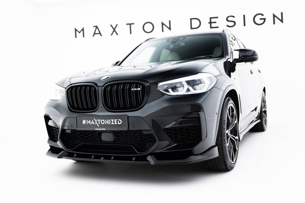 Maxton Design Frontlippe für BMW X3M F97 Hochglanz schwarz, 199,00