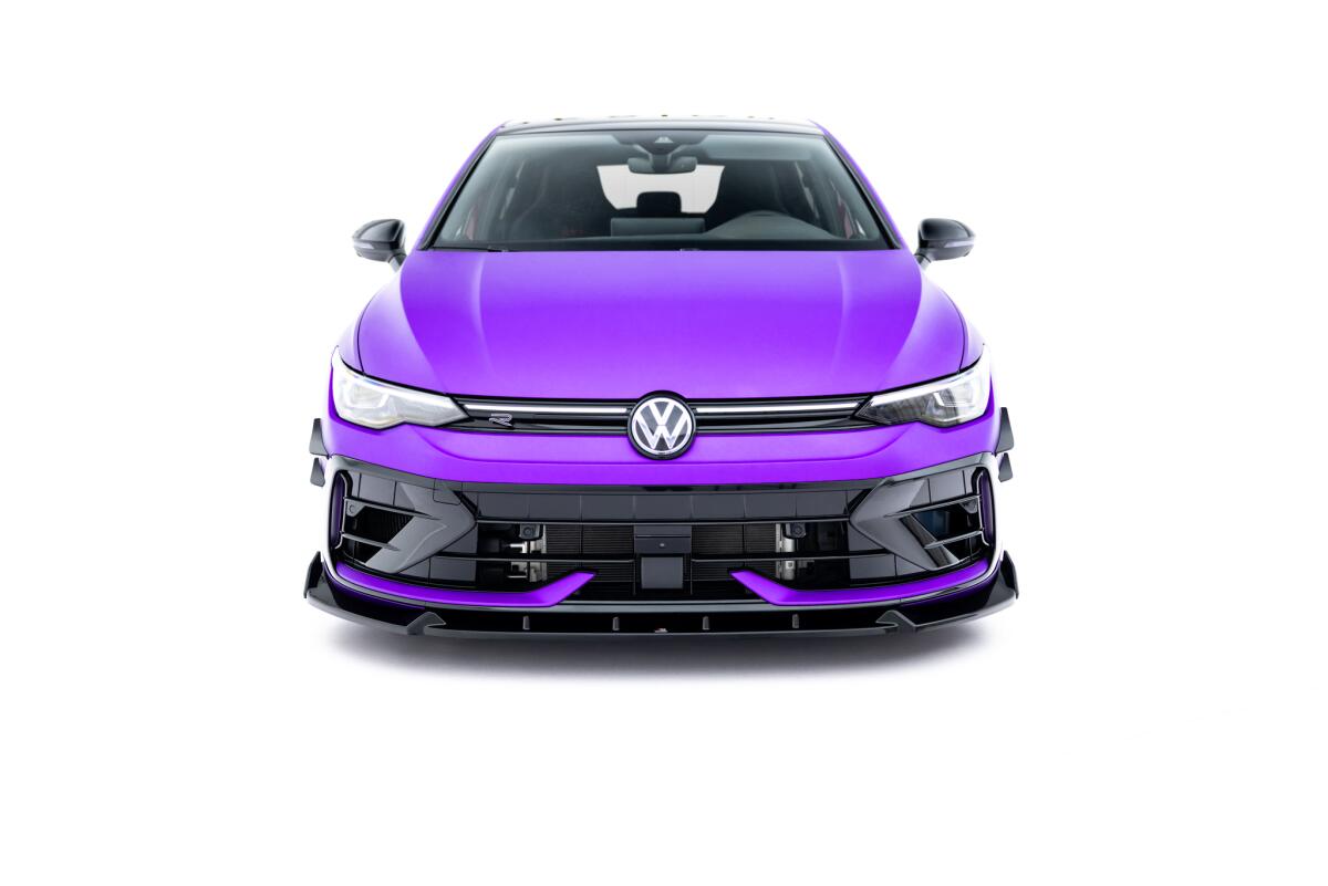 Maxton Design Frontlippe V.3 mit Flaps für VW Golf 8 R Facelift Hochgl