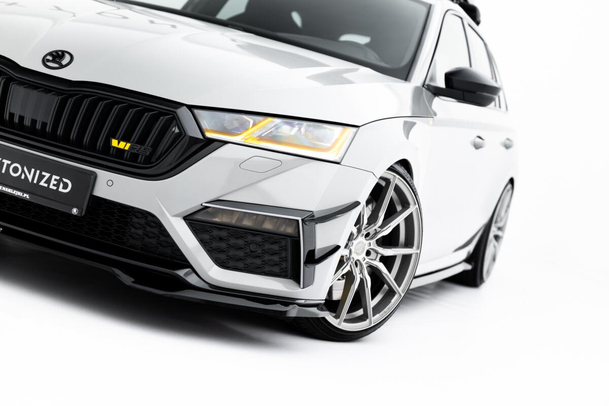 Maxton Design Flaps für Skoda Octavia RS Mk4 Hochglanz schwarz