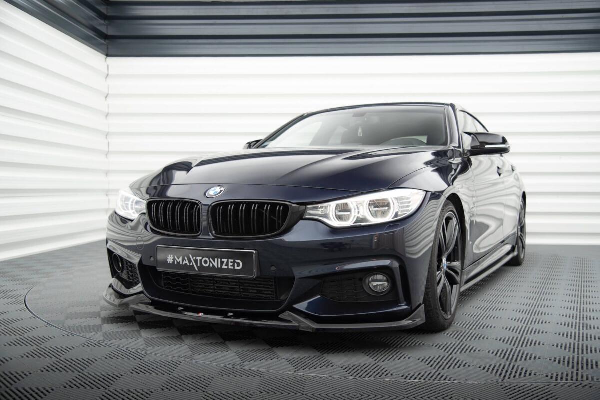 Maxton Design Frontlippe V.5 für BMW 4er F32 F36 F33 M-Paket Hochglanz