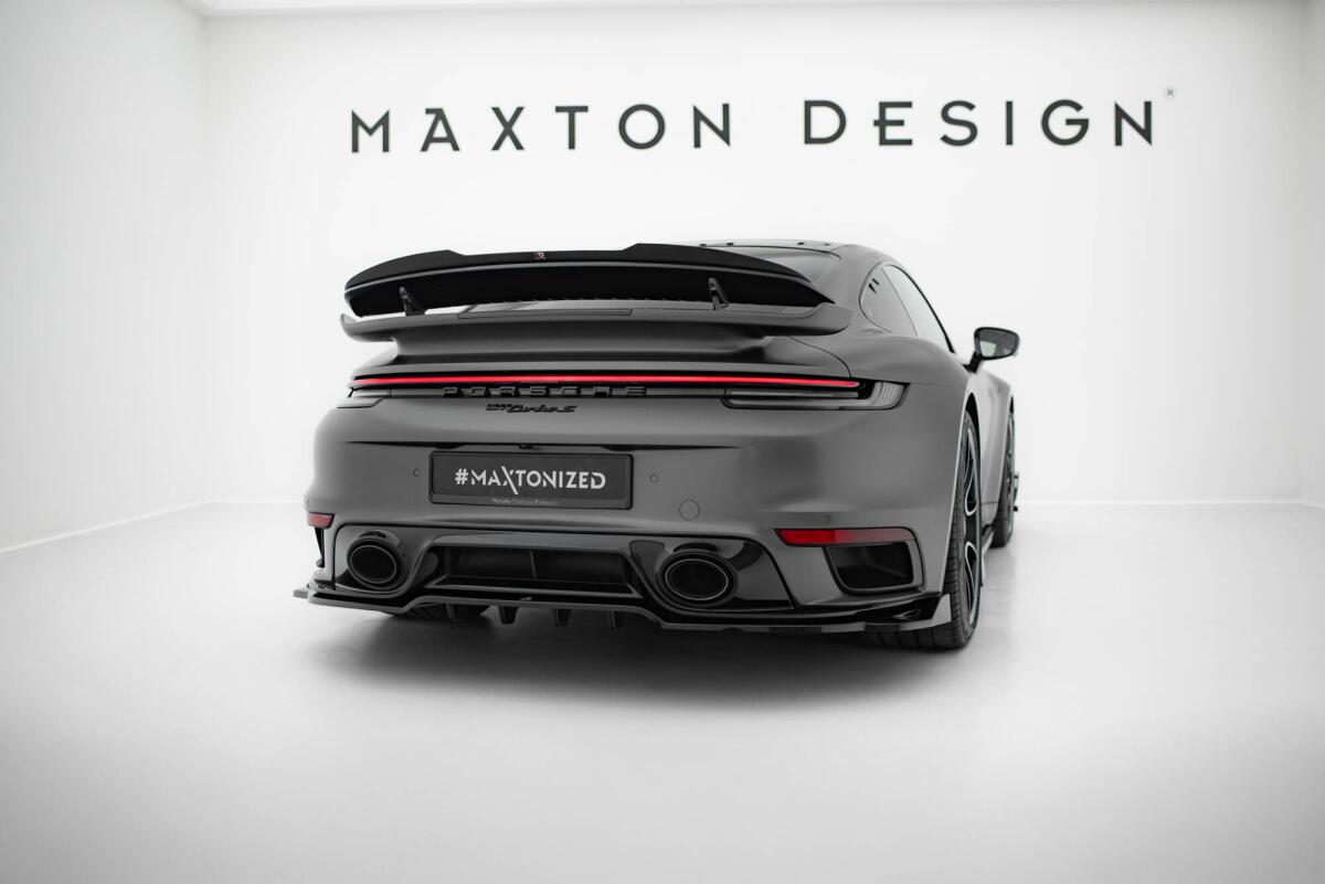Maxton Design Heckdiffusor für Porsche 911 Turbo S Aero Kit 992 Hochgl