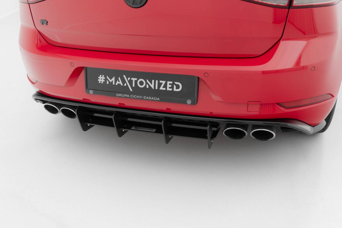 Maxton Design Heckdiffusor für Heckschürze für VW Golf 7 R / R-Line